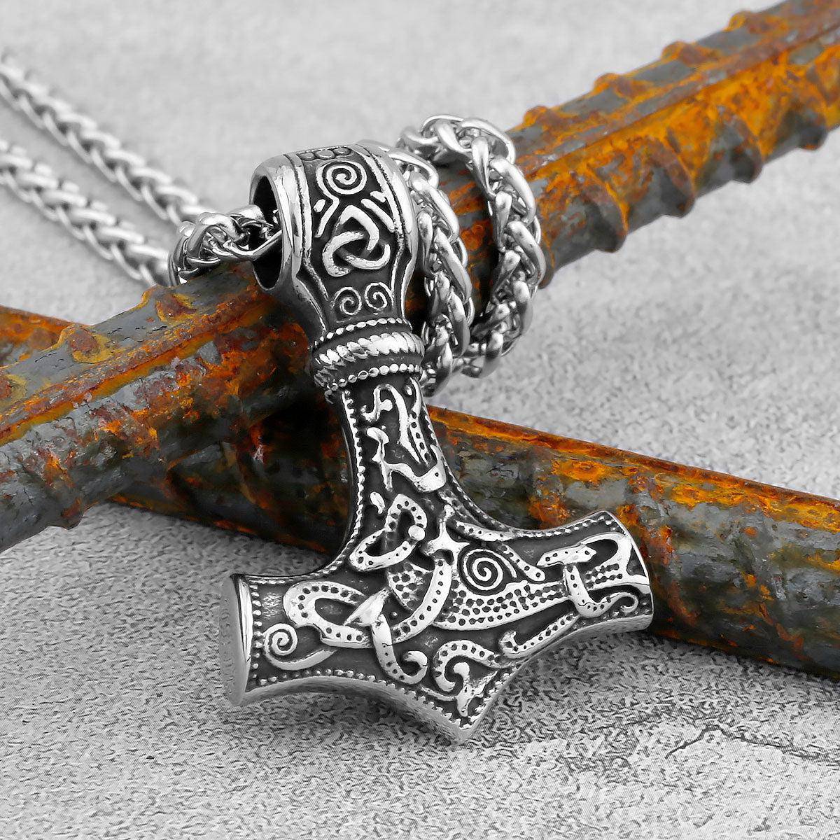 Viking Necklaces Gold & Silver Mjolnir | Odins-Glory