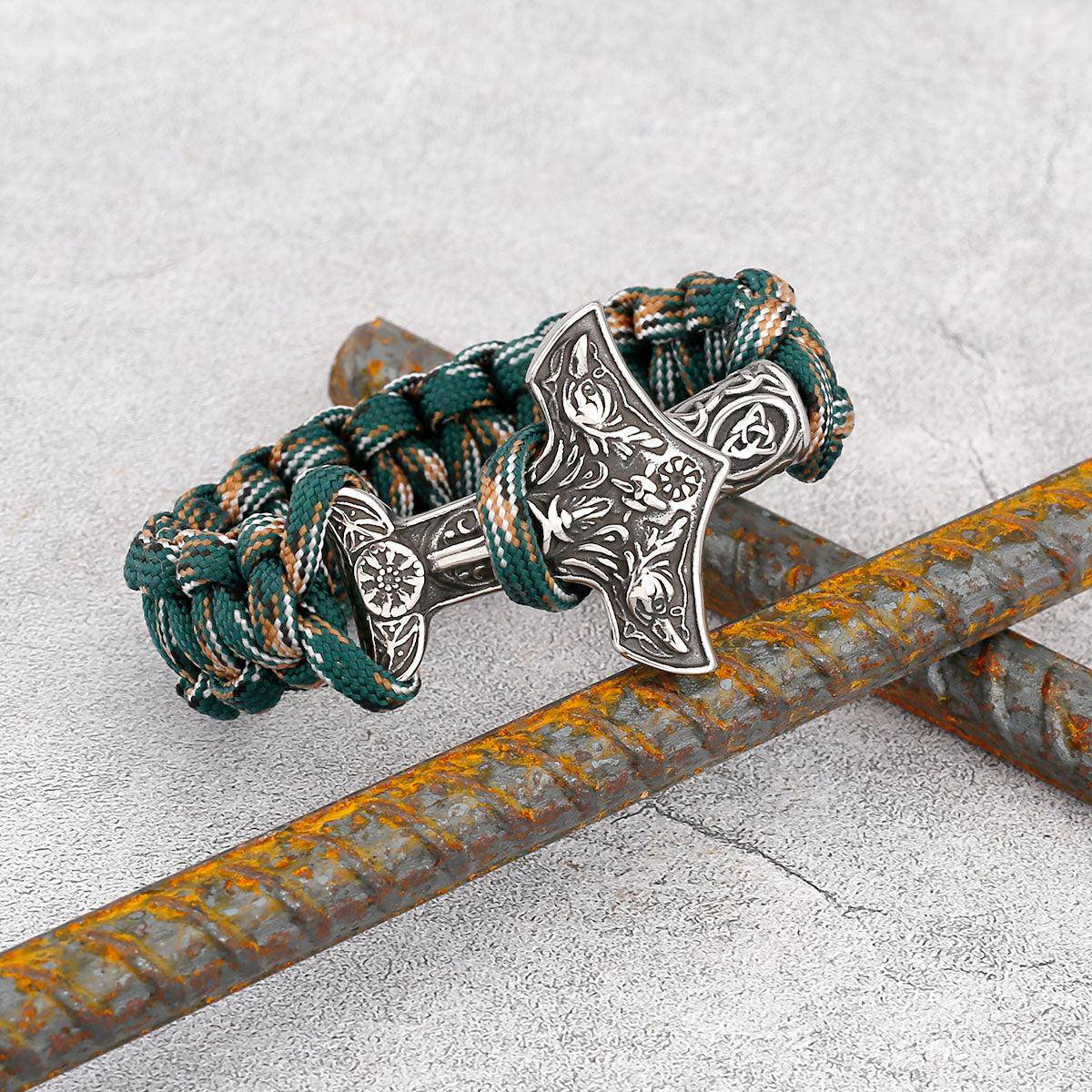Viking Paracord Bracelet Mjolnir | Odins-Glory