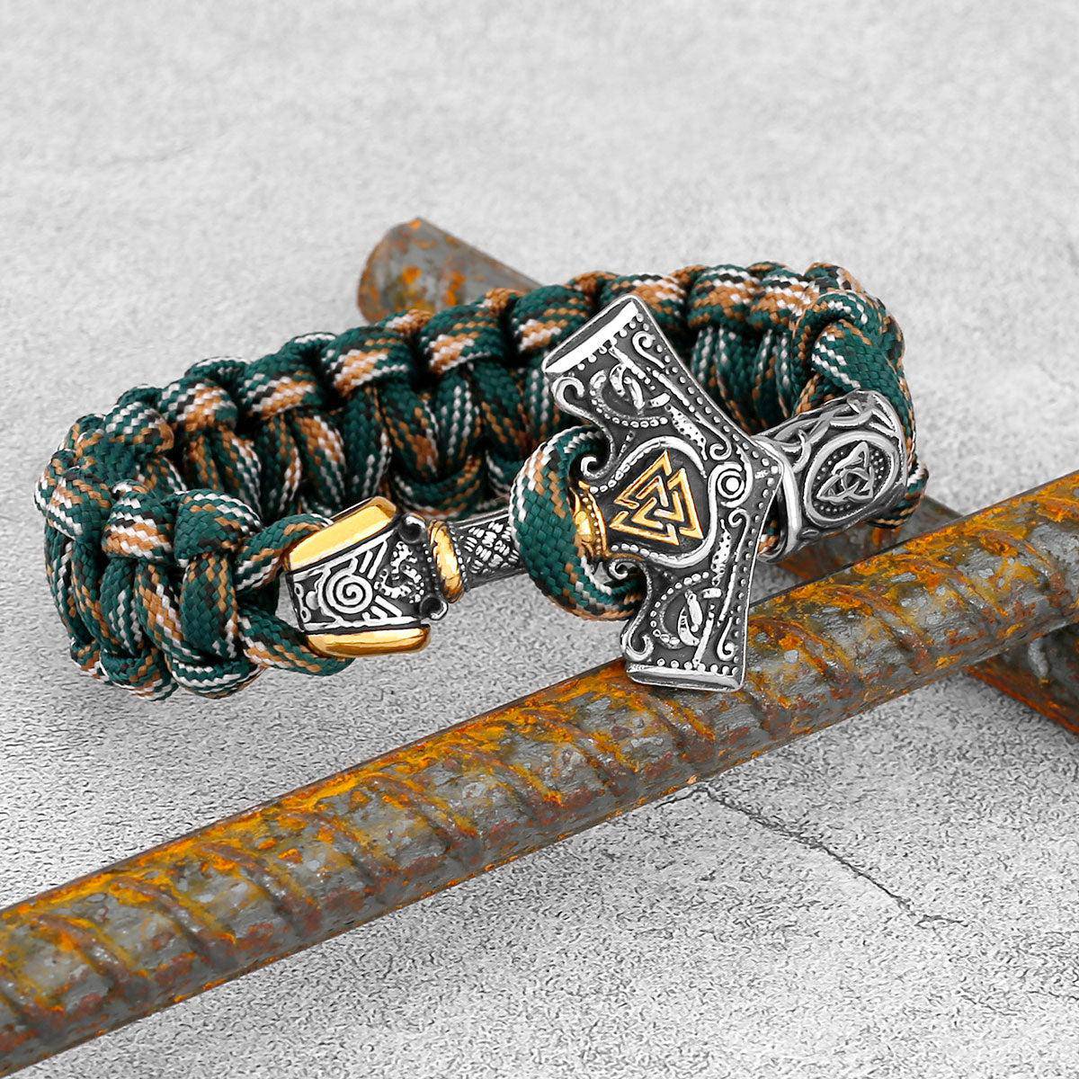 Viking Paracord Mjolnir Bracelet | Odins-Glory