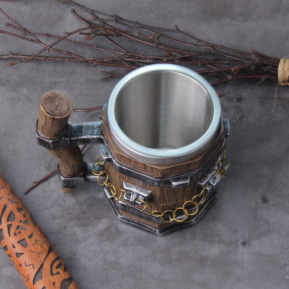 Viking Drinking Mug With Chains | Odins-Glory